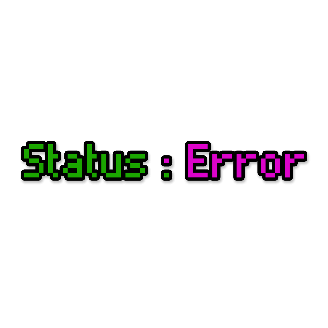 S T I C K E R S – Status Error